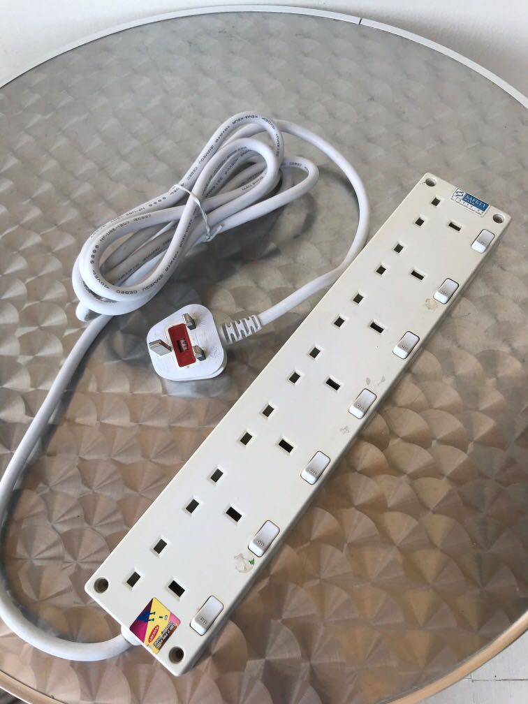 NCE 7-way Extension Plug, TV & Home Appliances, Electrical, Adaptors ...