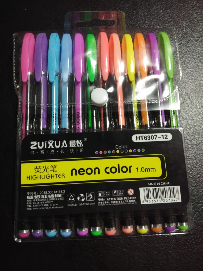 Neon pen, Hobbies & Toys, Stationary & Craft, Craft Supplies & Tools on ...