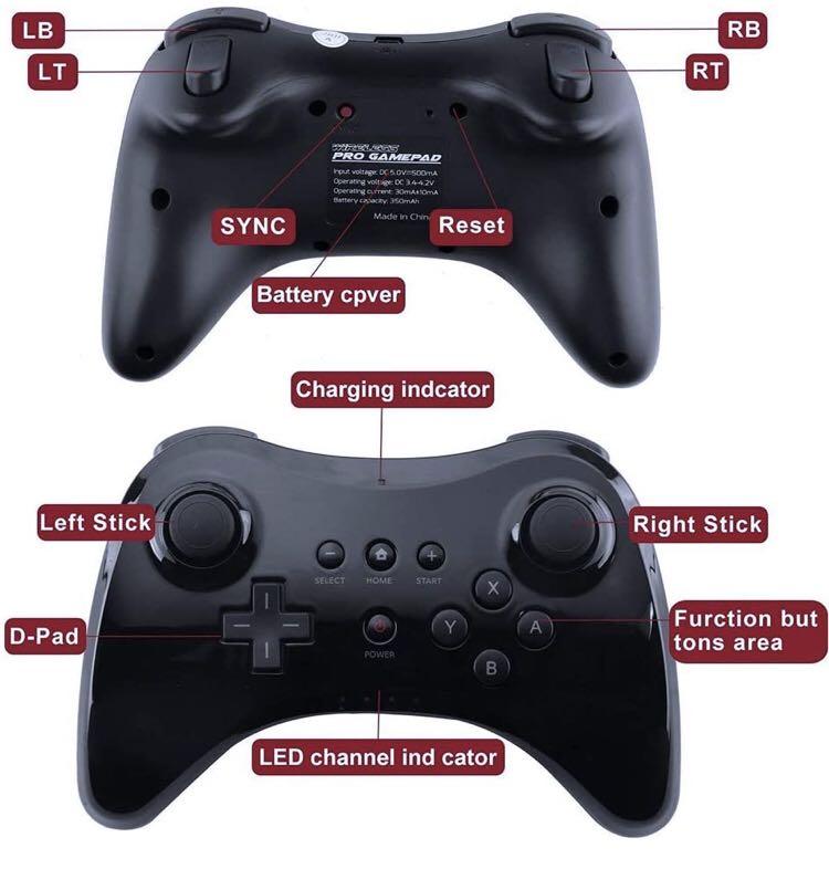 Nintendo Wii U Pro Controller - Black, Toys & Games, Video Gaming ... Nintendo Wii U Pro Controller - Black, Toys & Games, Video Gaming ...