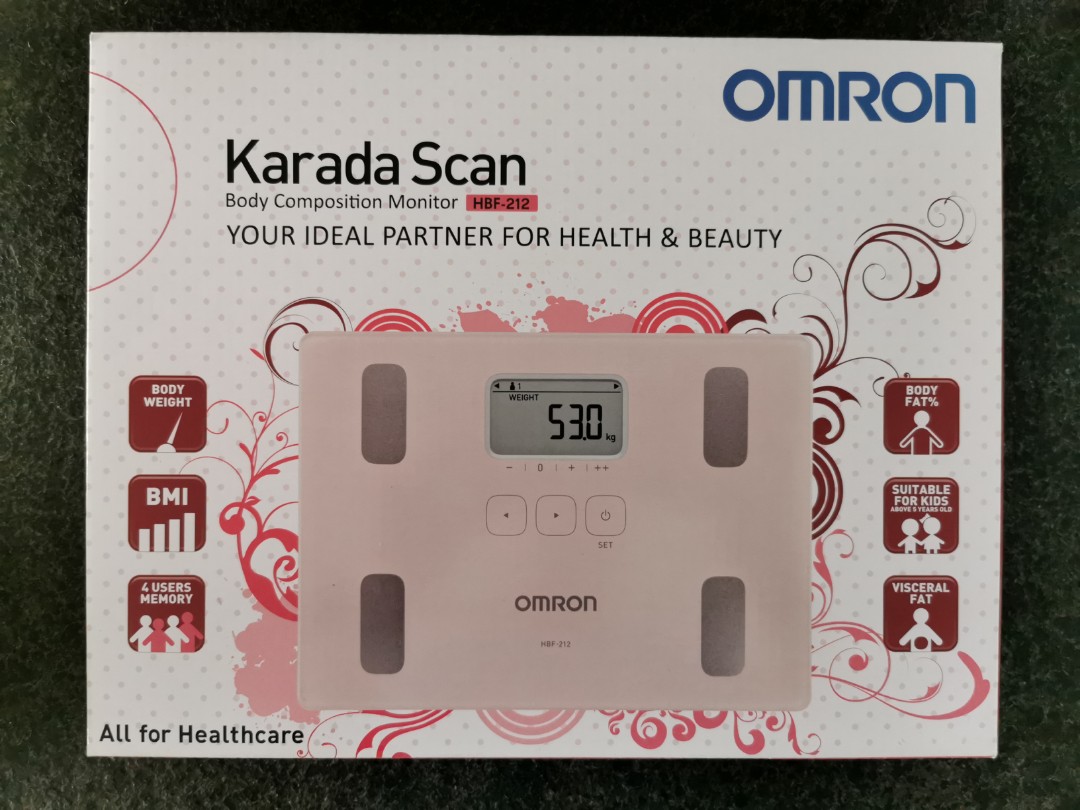 Omron Karada Body Composition Monitor Weighing Scale Fat Percentage ...