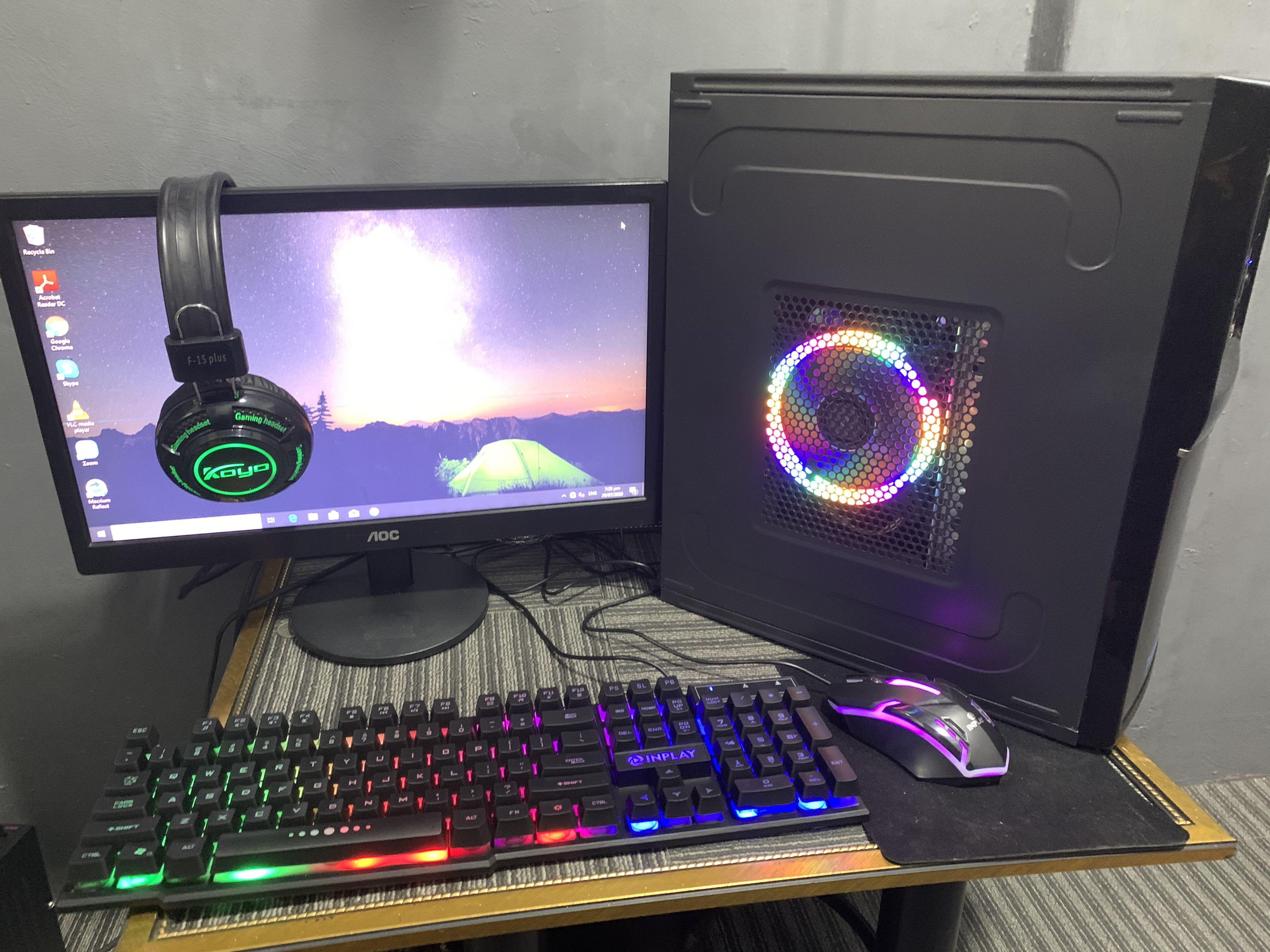 PC SET (Basic Gaming PC), Computers & Tech, Desktops on Carousell