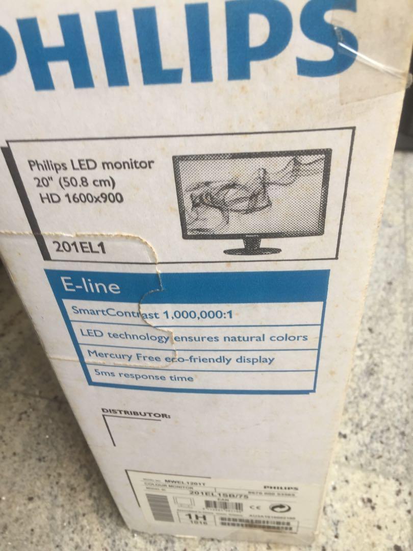Philips 201EL1 20 inch monitor in good condition, Computers & Tech ...