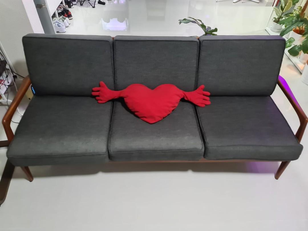 Scanteak sprinkle sofa 3 seater, Furniture, Sofas on Carousell