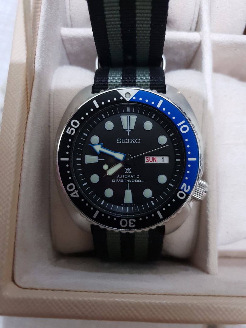 Seiko Turtle Batman (rush sale), Men's Fashion, Watches & Accessories ...