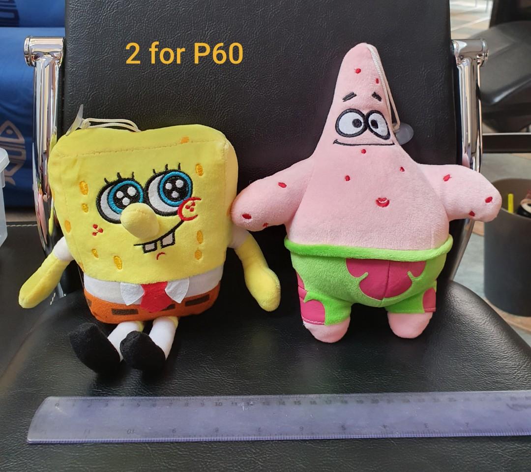 Spongebob and Patrick plush, Hobbies & Toys, Toys & Games on Carousell