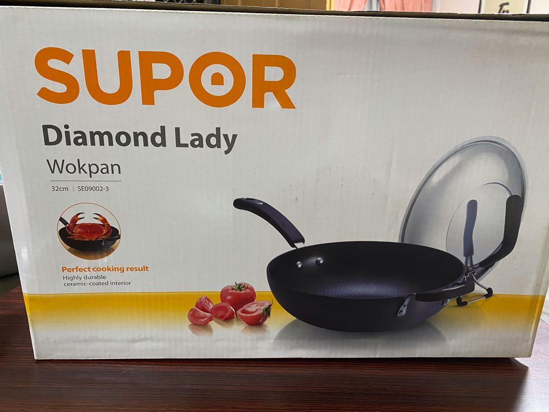 SUPOR Diamond Lady Workpan 32cm, Furniture & Home Living, Kitchenware ...