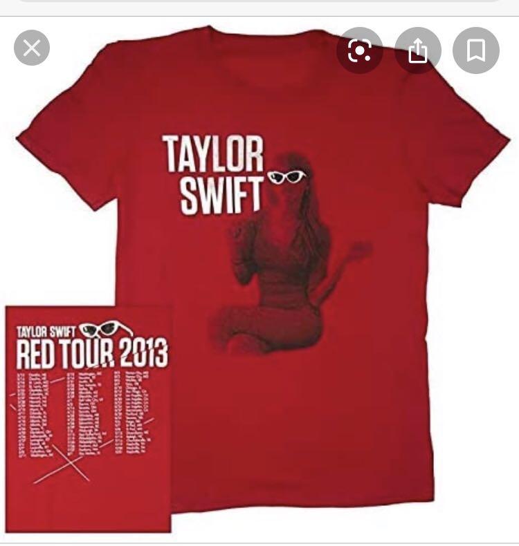 Taylor Swift Red Tour Merchandise Tee, Women's Fashion, Tops, Other ...