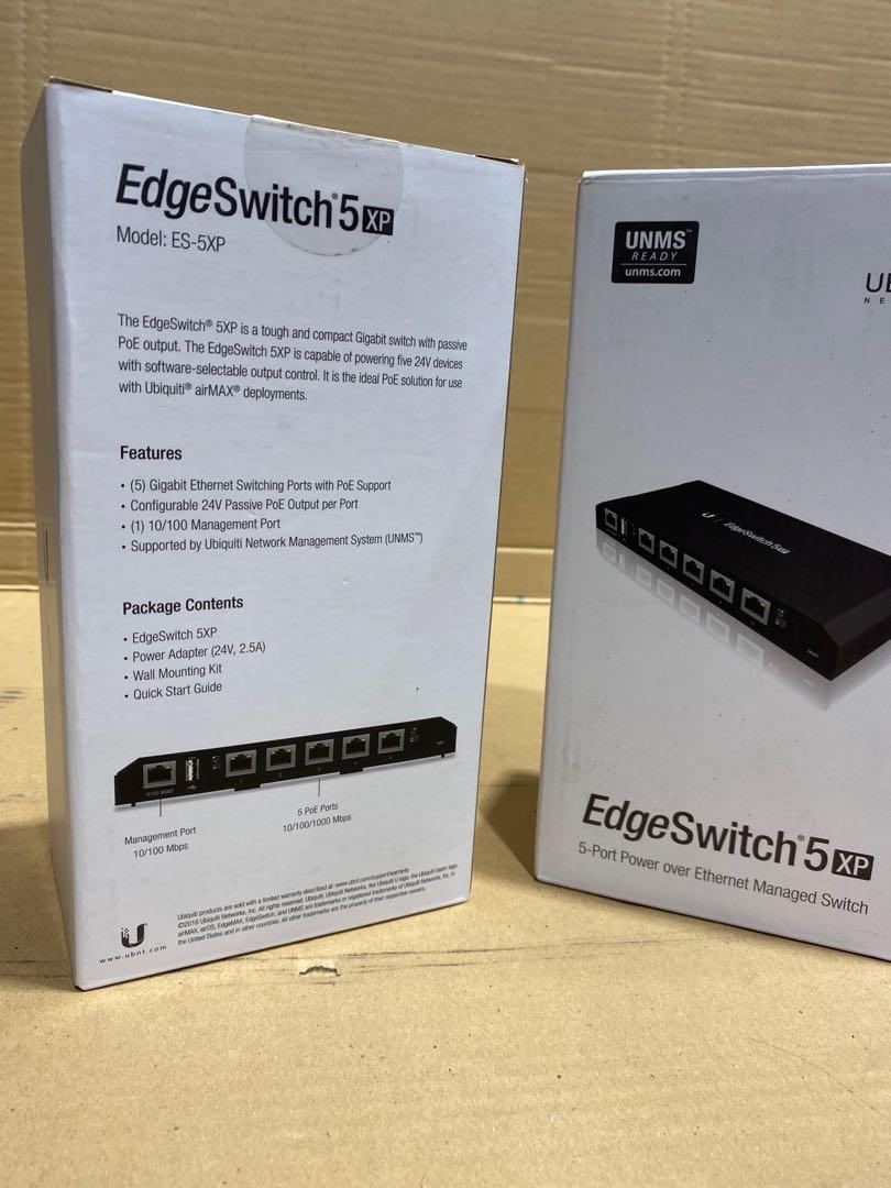 Ubiquiti- Edge switch 5 XP, Computers & Tech, Parts & Accessories ...
