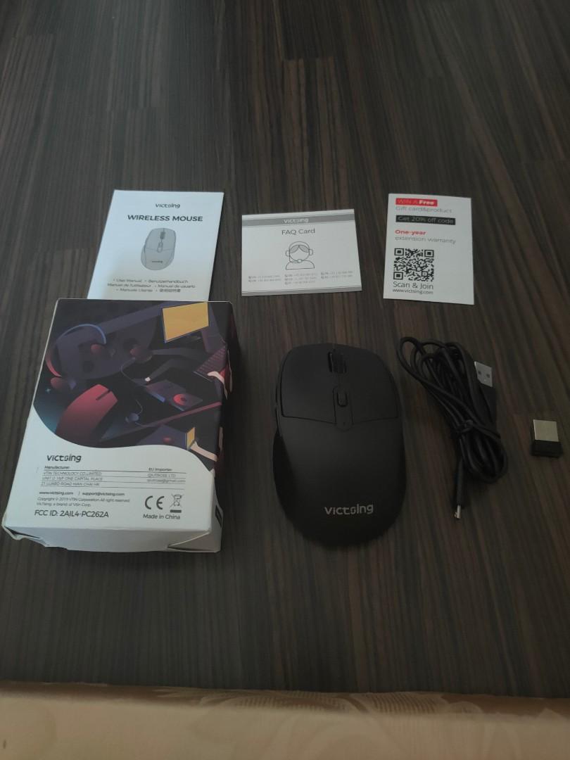 VicTsing PC262 2.4G Wireless Mouse Rechargeable Mouse Adjustable 2400 ...