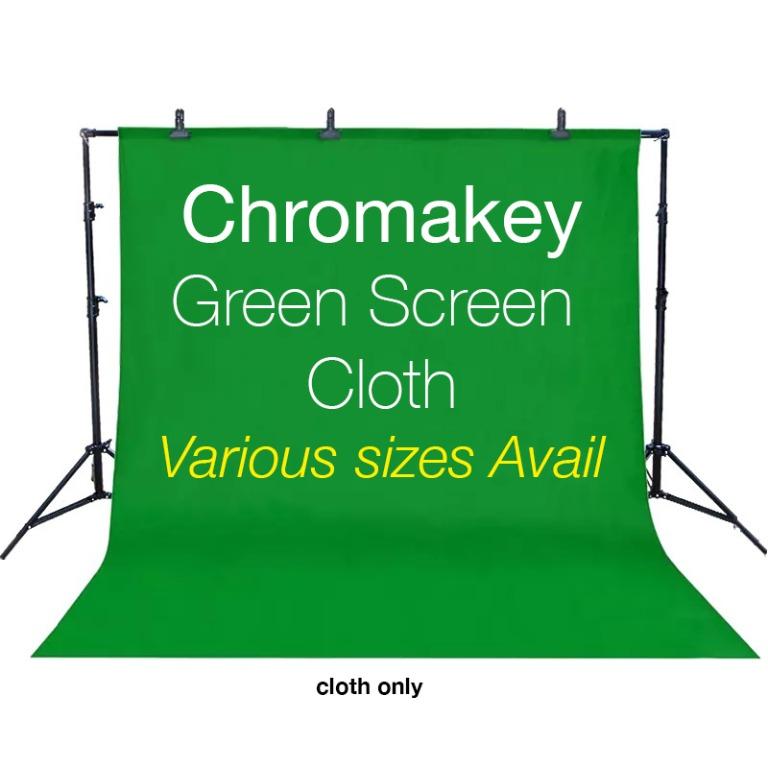Zoom virtual background, Backdrop Green Screen Cloth (Muslin) for ...