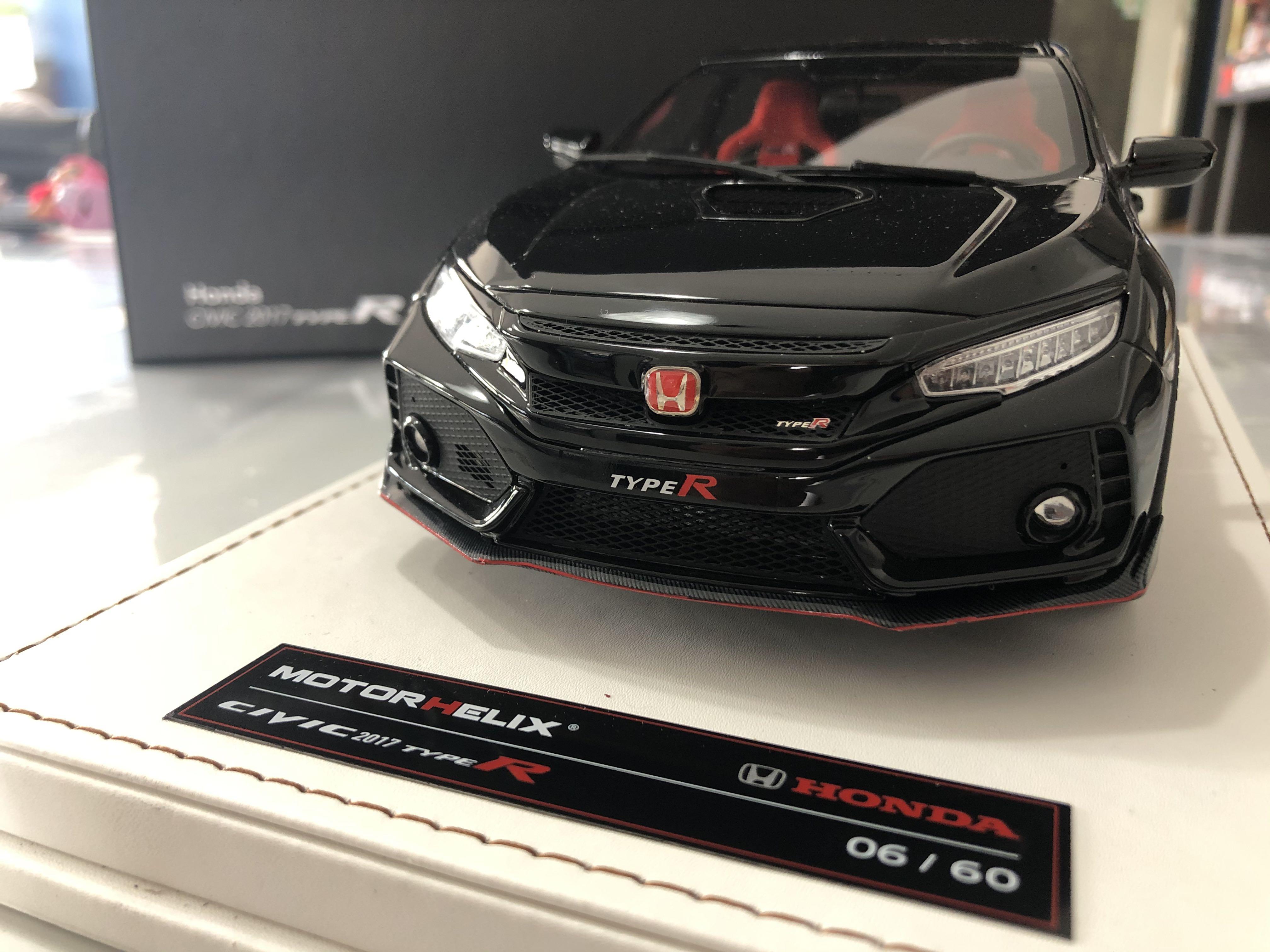 1 18 Motorhelix Honda Civic Type R Black Hobbies And Toys Toys