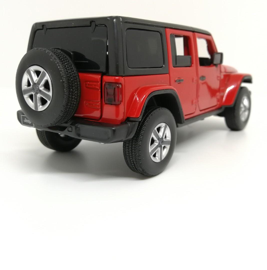 1/32 Jeep Wrangler Rubicon 5 Door Diecast Scale Model Toy Car Color Red ...