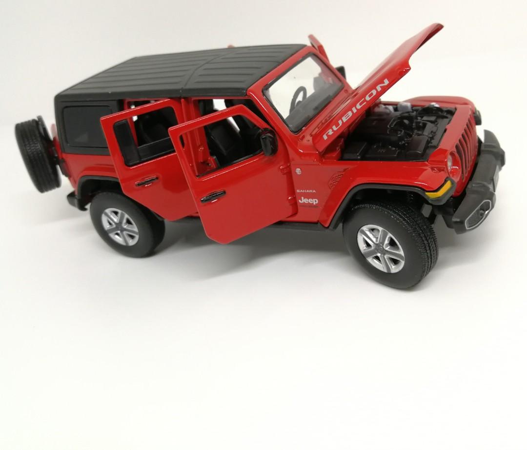 1/32 Jeep Wrangler Rubicon 5 Door Diecast Scale Model Toy Car Color Red ...