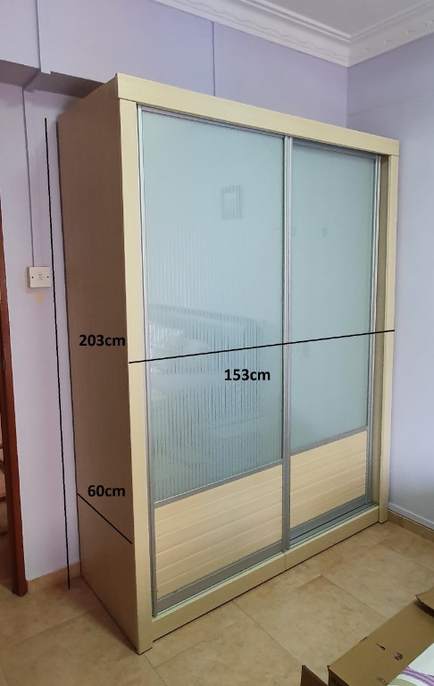 1.5m wide Simple Wardrobe, Furniture & Home Living, Furniture, Shelves ...