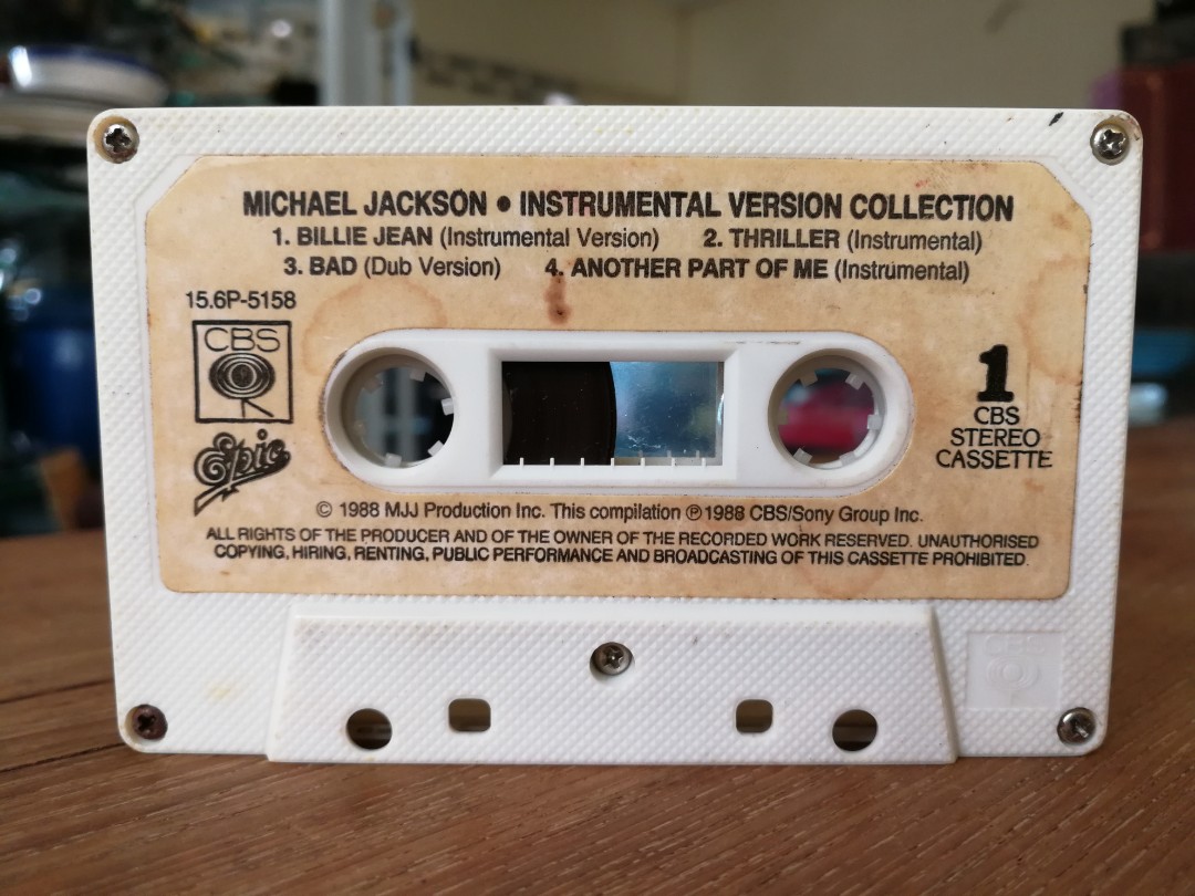 1988 Ultra Rare MICHAEL JACKSON - Instrumental Version Collection ...