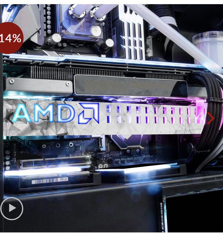 AMD SPECTRUM WHITE RGB GPU SUPPORT BRACKET GPU HOLDER GPU STAND ...