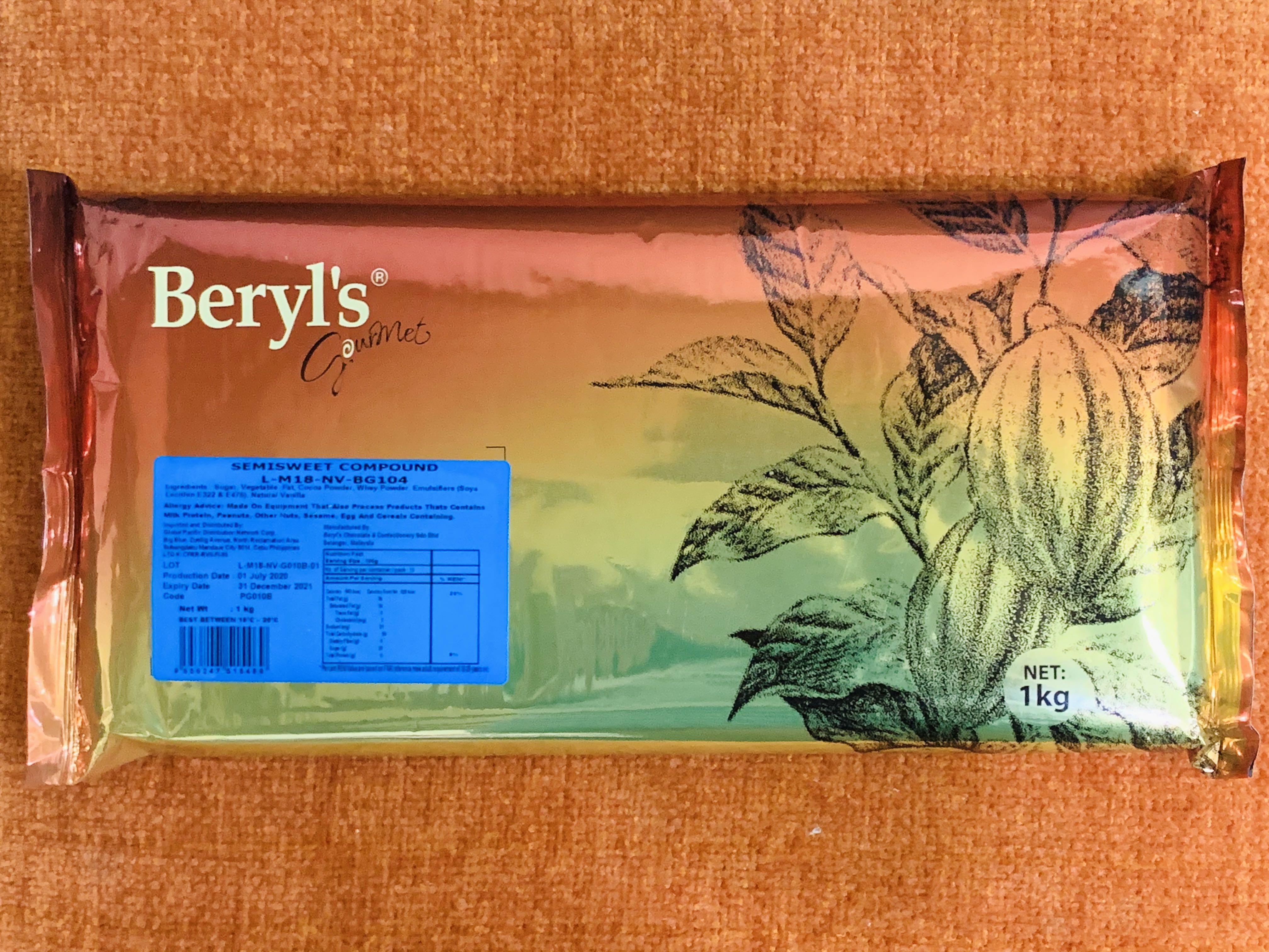 Beryl’s Semisweet Chocolate Compound, Food & Drinks, Packaged & Instant ...