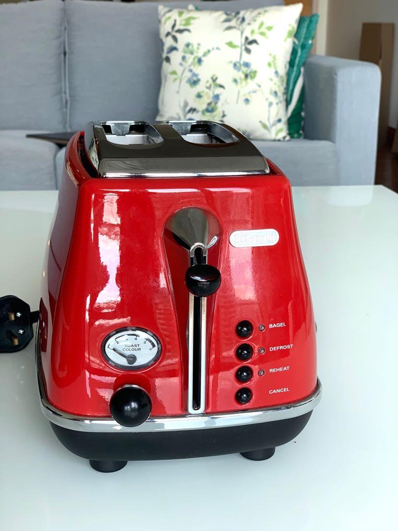 DeLonghi Red 2 slice toaster - Italian make, TV & Home Appliances ...