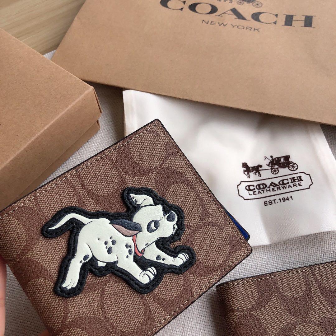 DISNEY X COACH 3-IN-1 WALLET IN SIGNATURE CANVAS WITH DALMATIAN (COACH ...