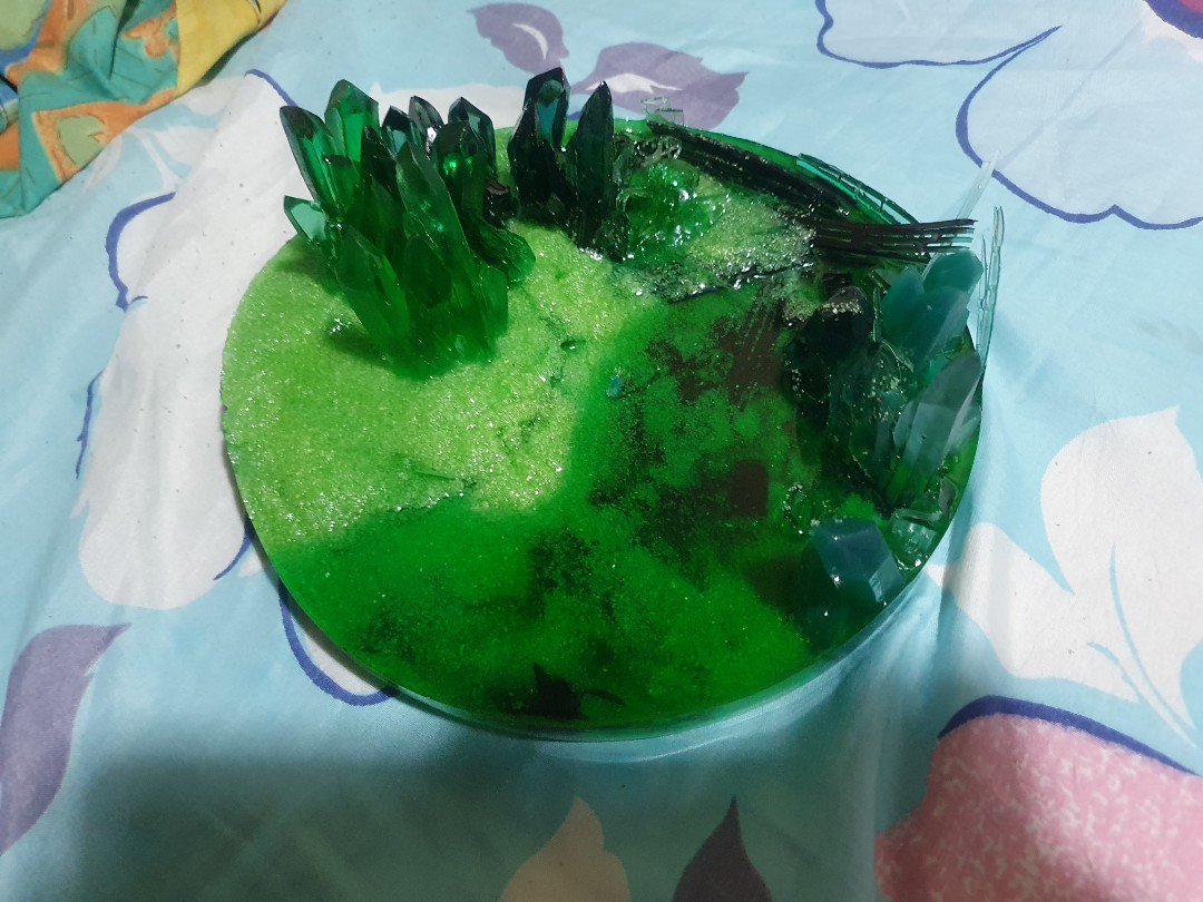 Diy diorama green resin crystal base, Hobbies & Toys, Collectibles ...
