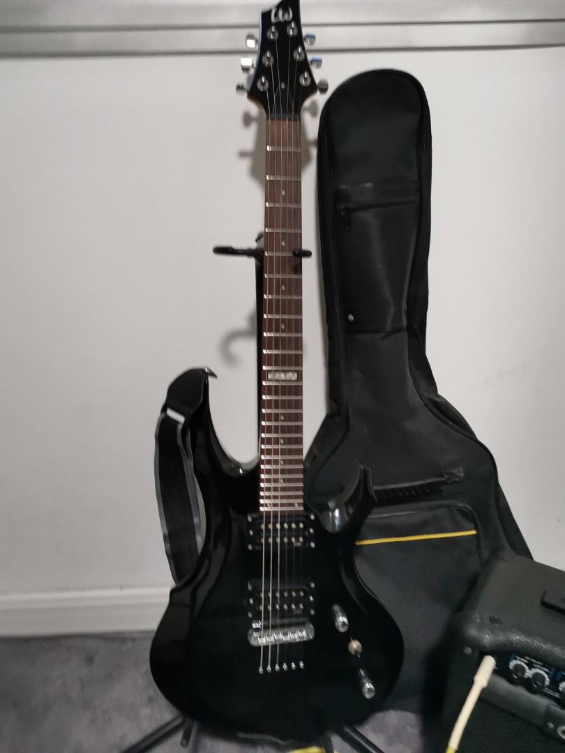 ESP LTD F50 Black, Hobbies & Toys, Music & Media, Musical Instruments ...