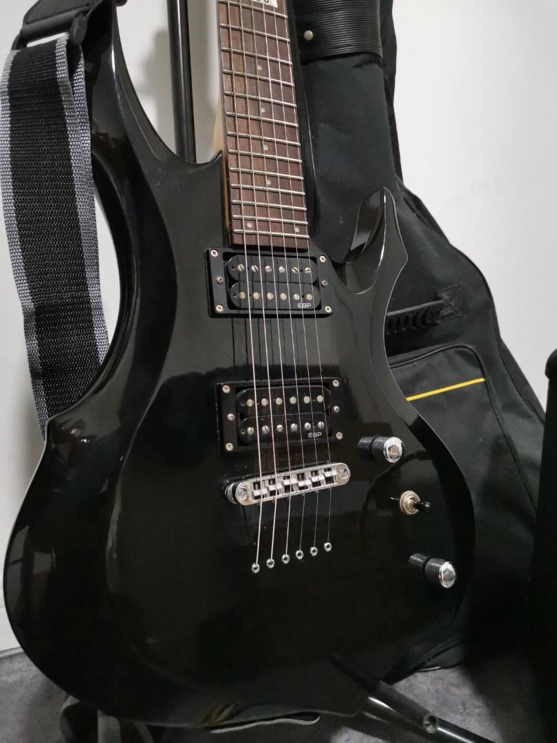 ESP LTD F50 Black, Hobbies & Toys, Music & Media, Musical Instruments ...