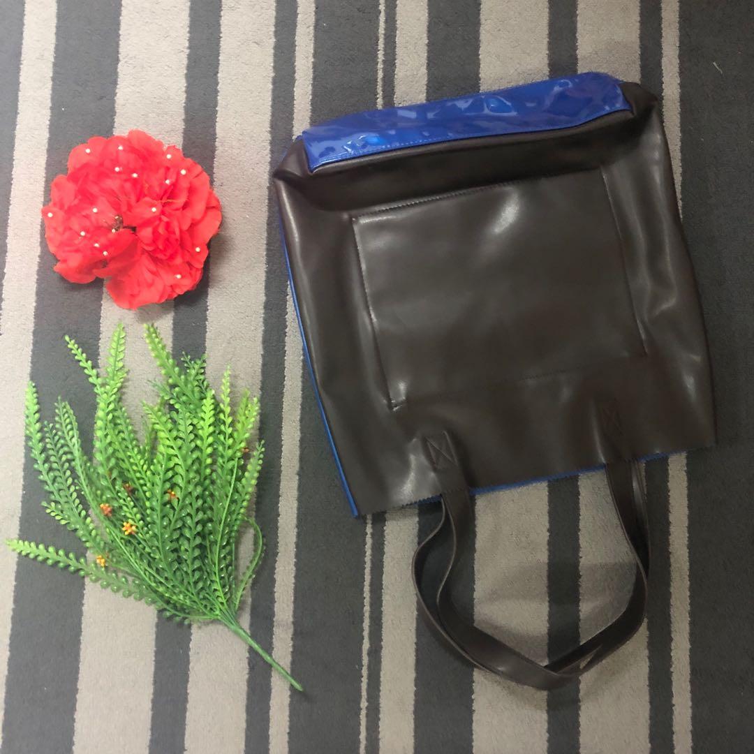 HSBC X Midvalley shining blue tote bag _laptop bag _ shoulder bag ...