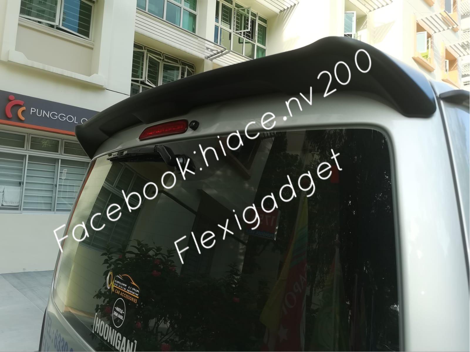 Hiace Rear Roof Spoiler / Hiace Accessories / Hiace Spoiler / Hiace ...