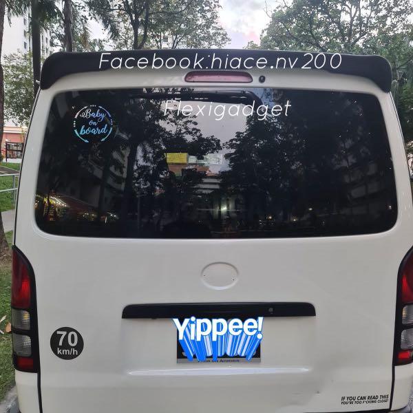 Hiace Rear Roof Spoiler / Hiace Accessories / Hiace Spoiler / Hiace ...