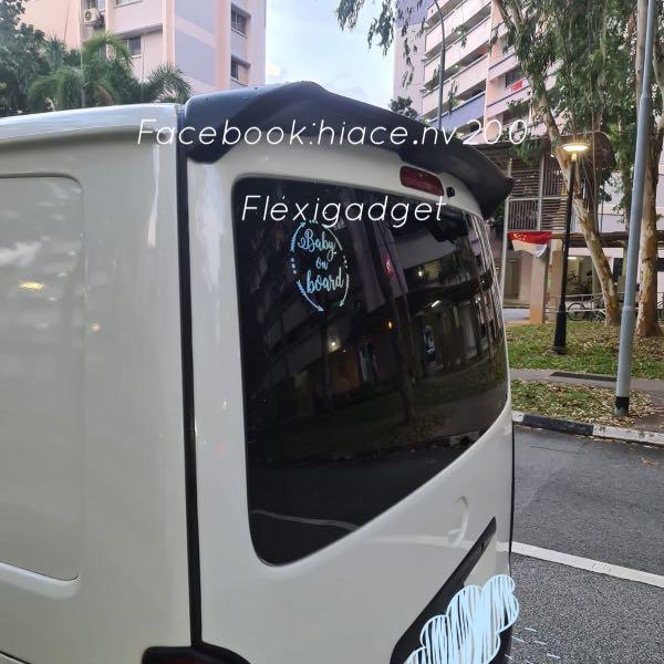 Hiace Rear Roof Spoiler / Hiace Accessories / Hiace Spoiler / Hiace ...