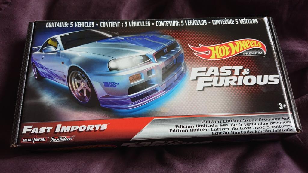 Hot Wheels Fast & Furious Premium Box set Fast Imports Wave 1 Nissan ...