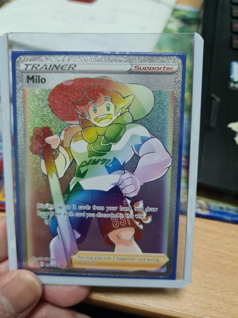 Hyper rare Milo & metal saucer. Pokemon cards ptcg full art, Hobbies ...