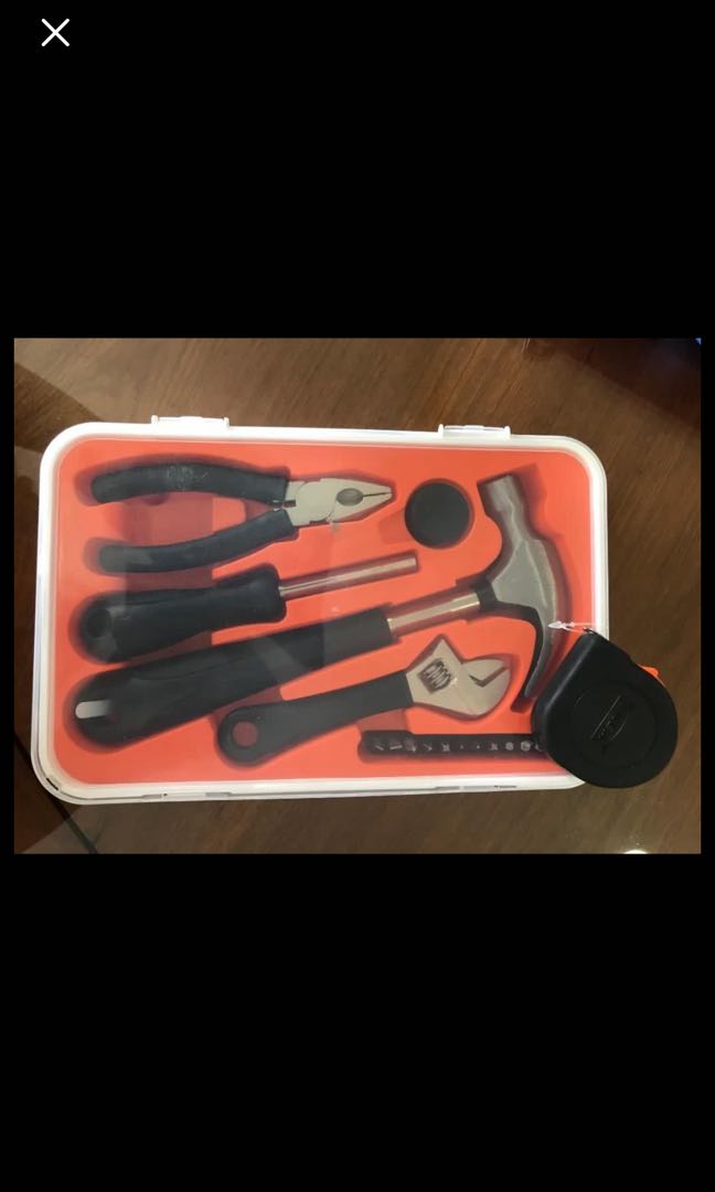 IKEA FIXA Tool Box and measuring tape, Everything Else on Carousell