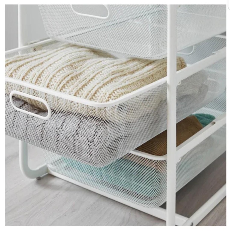 IKEA wire baskets with frame and table top, Furniture & Home Living ...