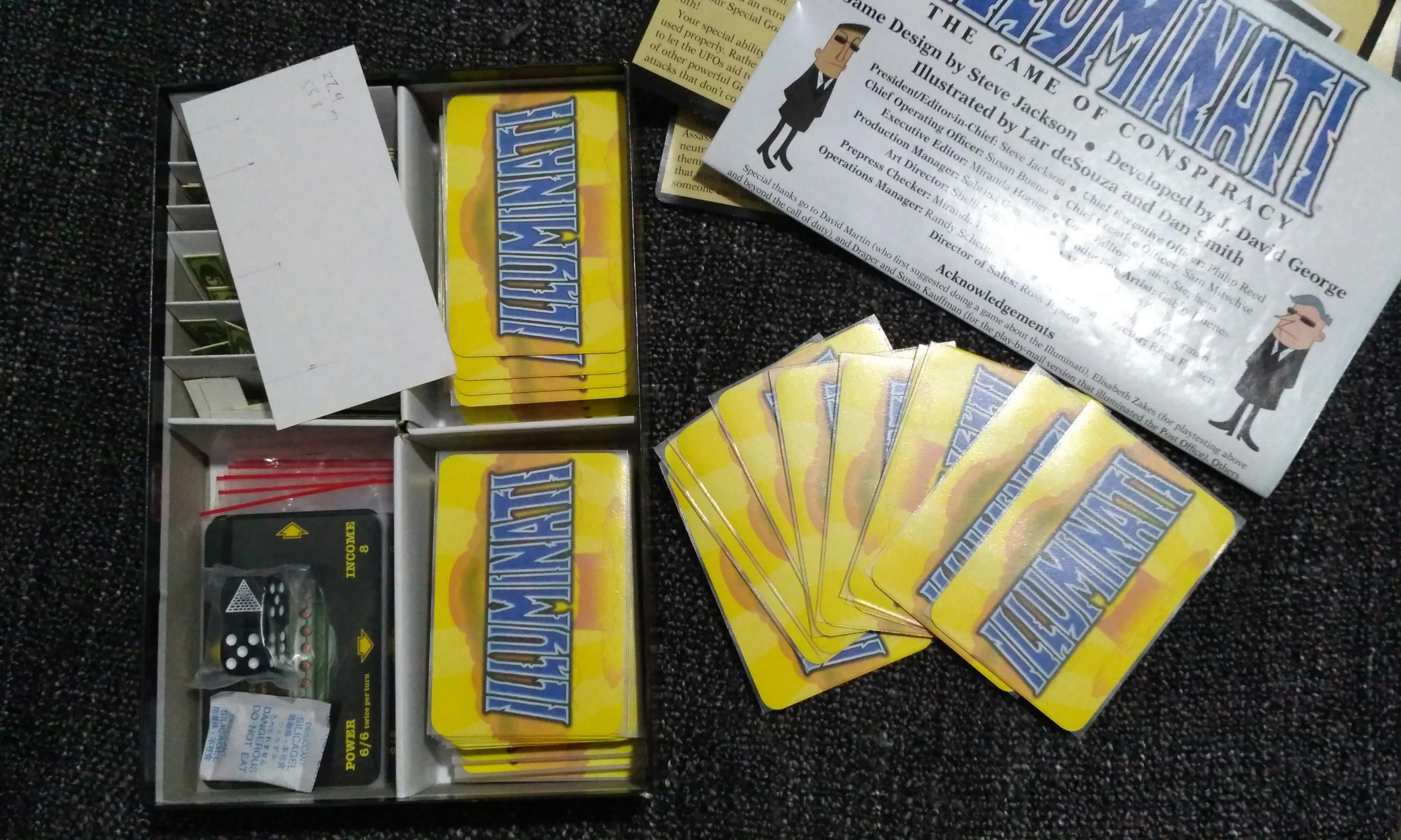 Illuminati (2nd ed) card game by Steve Jackson, Hobbies & Toys, Toys ...