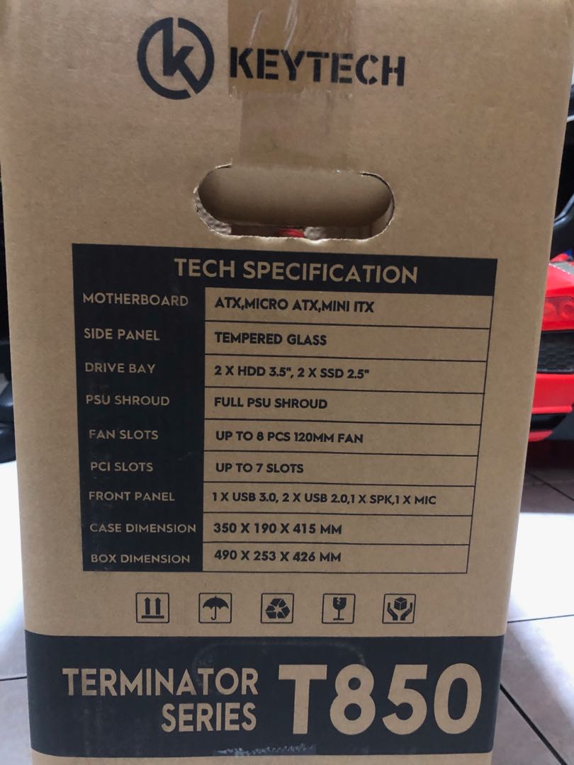 Keytech T850 Computer case, Computers & Tech, Desktops on Carousell