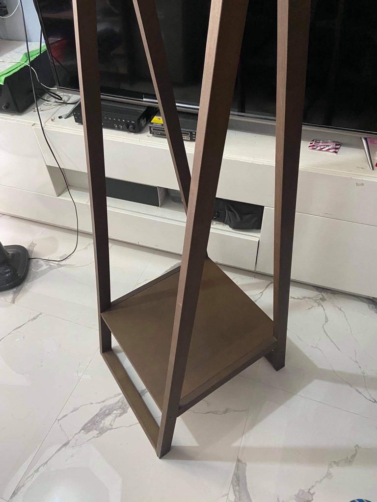 Muji oak wood clothes rack, Furniture & Home Living, Home Improvement ...