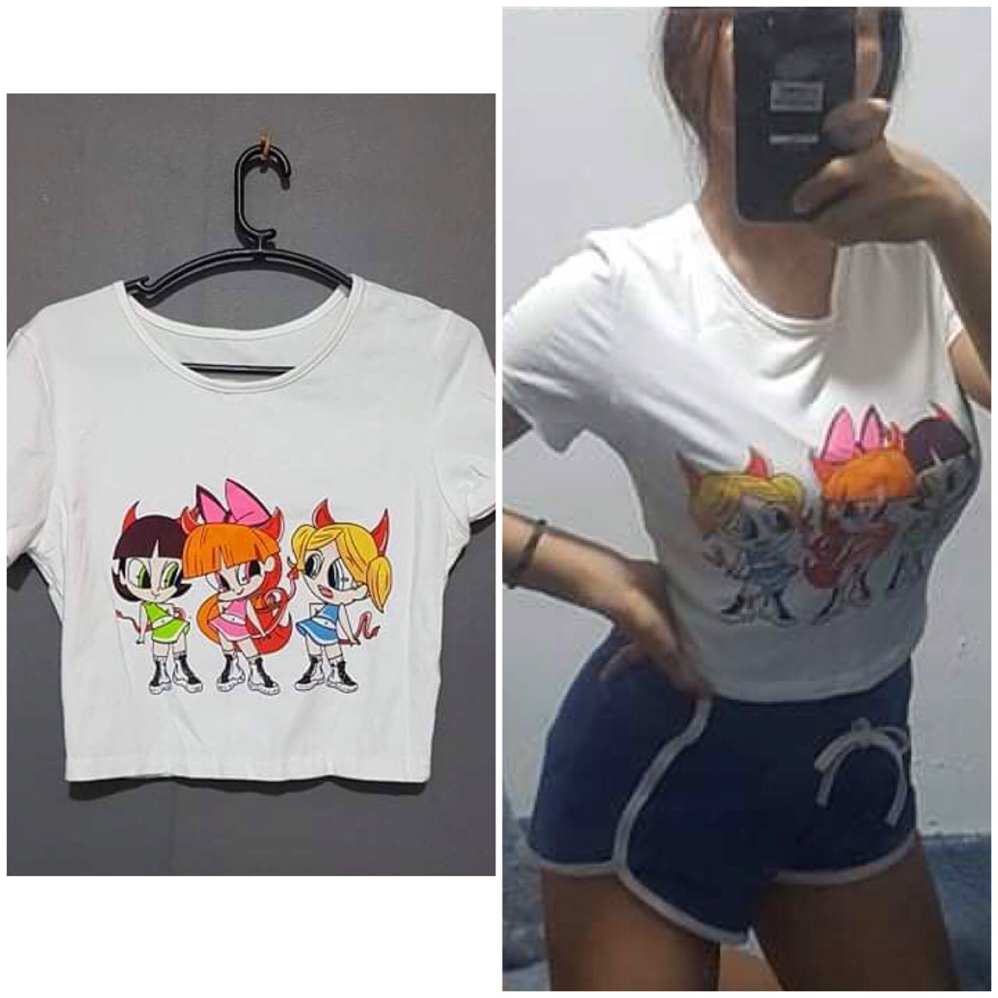 Powerpuff girls gone bad crop top, Women's Fashion, Tops, Others Tops ...