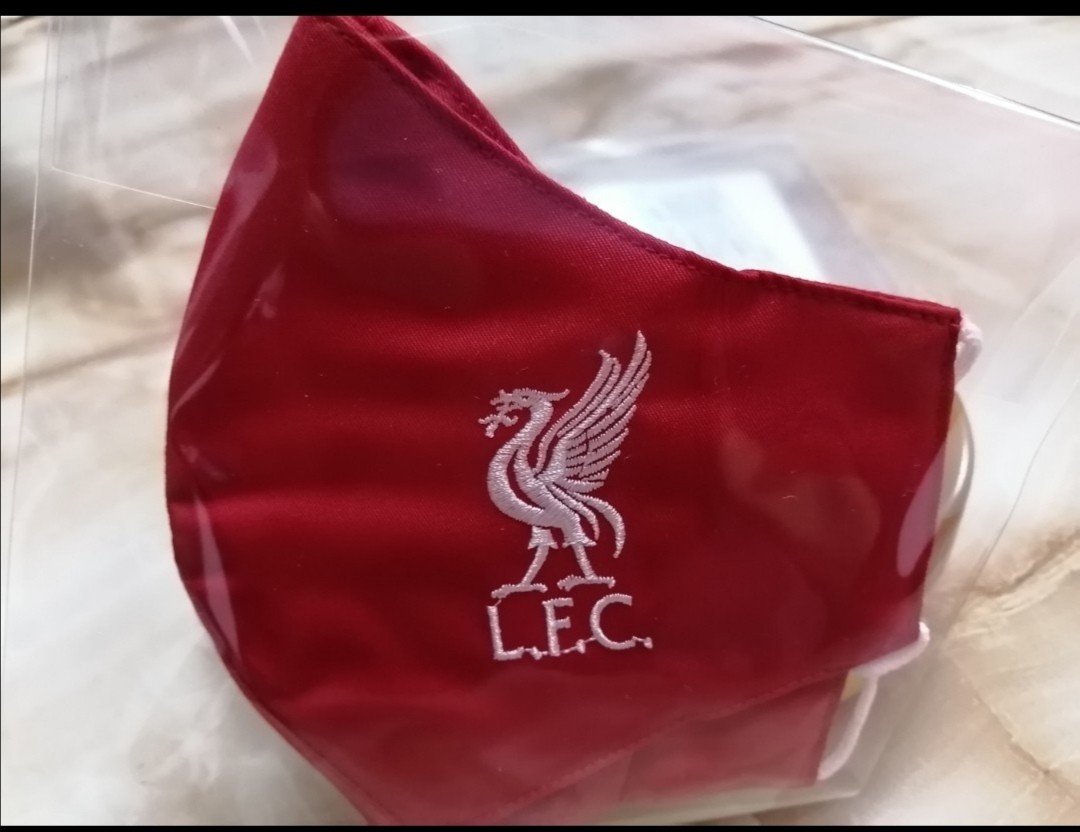 Reusable mask with Liverpool logo, Sports, Sports Apparel on Carousell