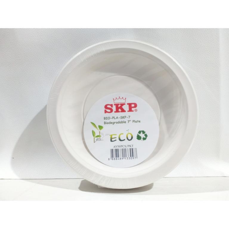 SKP Biodegradable 7" Plate BIO-PLA-SKP-7 - stock clearance, Furniture ...