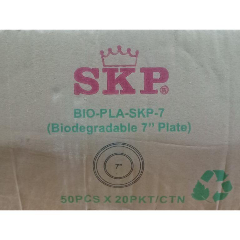 SKP Biodegradable 7" Plate BIO-PLA-SKP-7 - stock clearance, Furniture ...