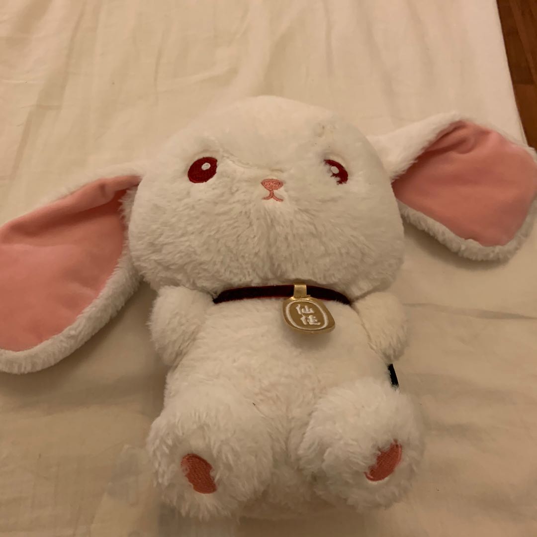 Soft Toy white rabbit, Hobbies & Toys, Toys & Games on Carousell