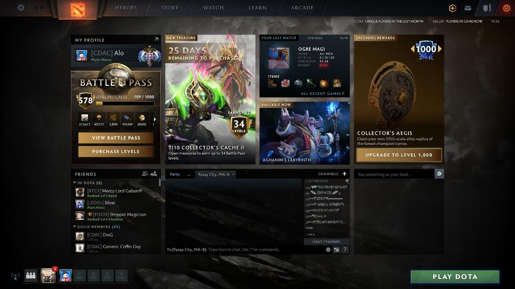 STEAM Dota 2 Account w/ 3 arcana, Video Gaming, Video Games, Others on Carousell