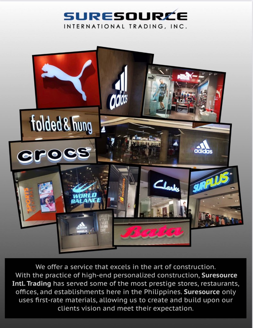 Store building supermarket street signages stainless advertising ...