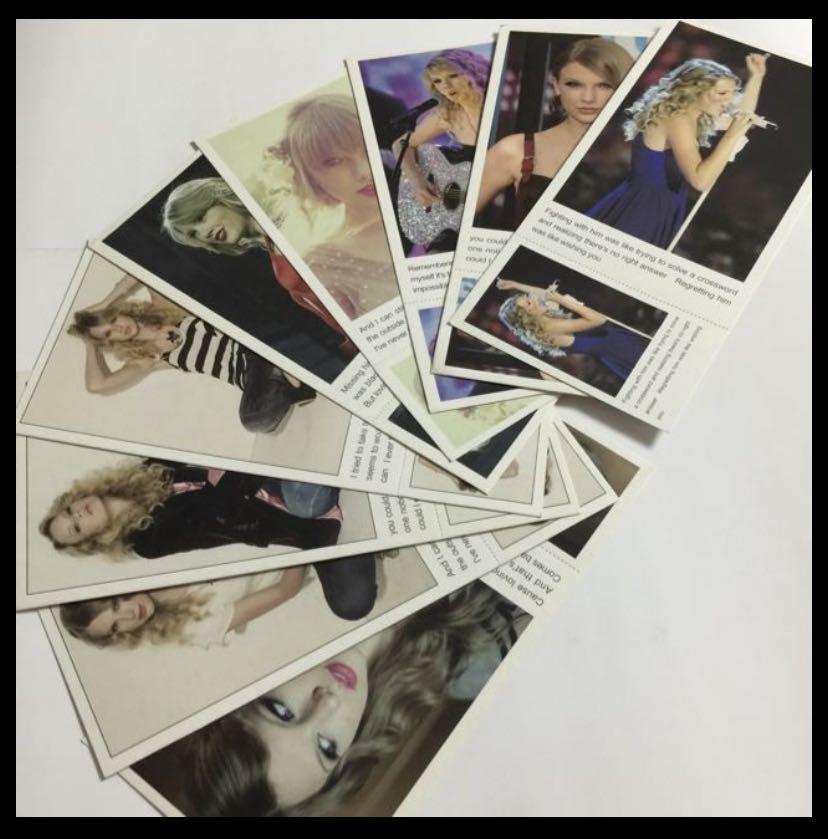 TAYLOR SWIFT (T-Shirt + Cards + Postcards), Hobbies & Toys, Memorabilia ...