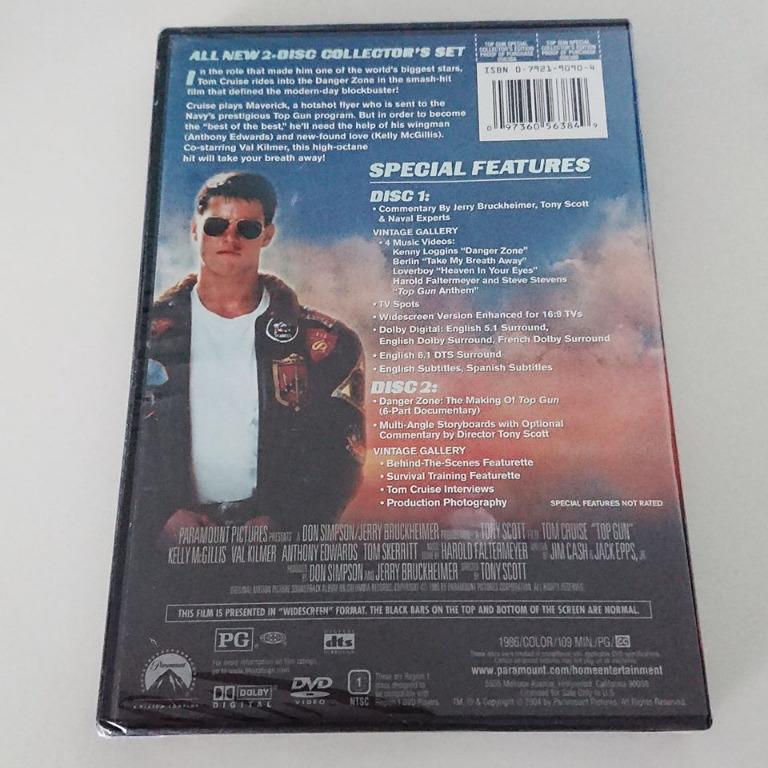 Top Gun 2 Discs Special Collector Set DVD (US Region 1), Hobbies & Toys ...
