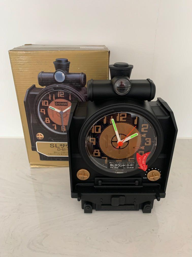 Train alarm clock, 傢俬＆家居, 家居裝飾, 時鐘 - Carousell
