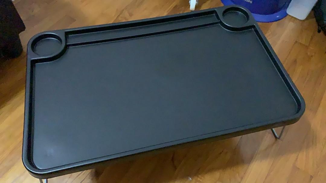 Used Ikea nordby black plastic bed tray foldable, Furniture & Home ...