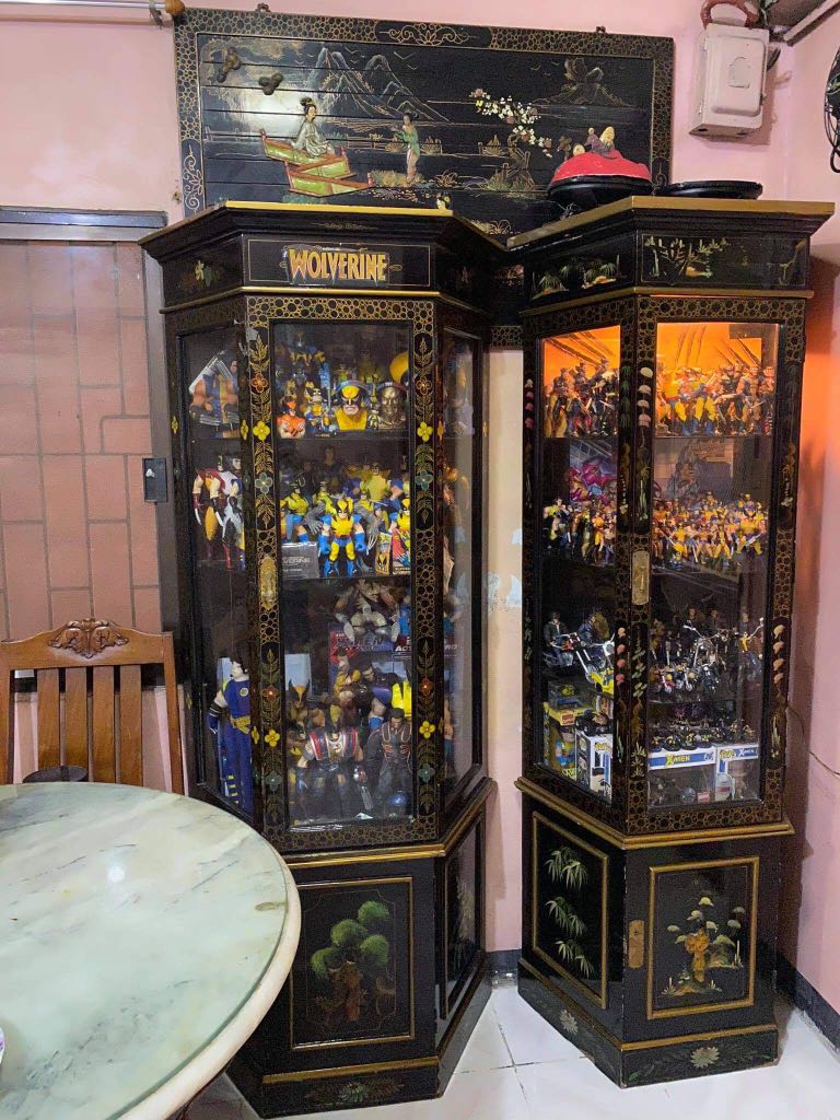Vintage Japanese Display Cabinet and Wall Display, Furniture & Home ...