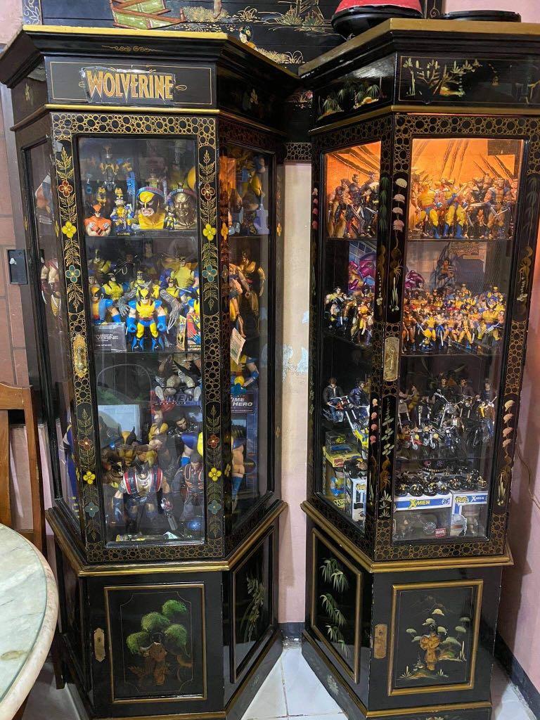 Vintage Japanese Display Cabinet and Wall Display, Furniture & Home ...